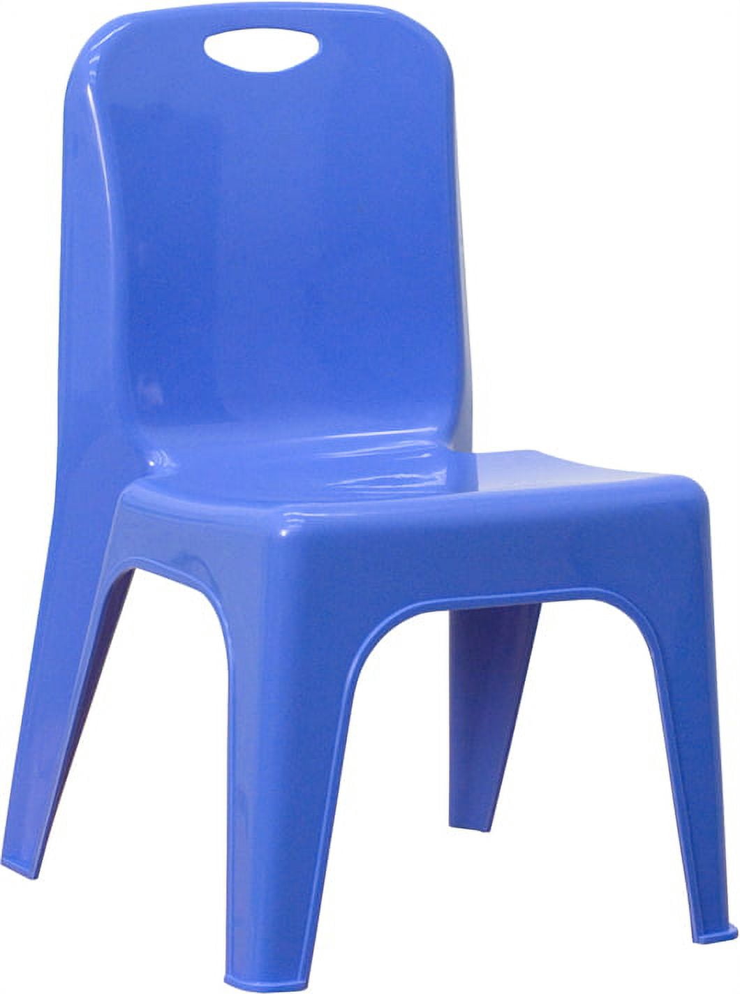 Flash Furniture Plastic Stackable School Chair with Carrying Handle and ...