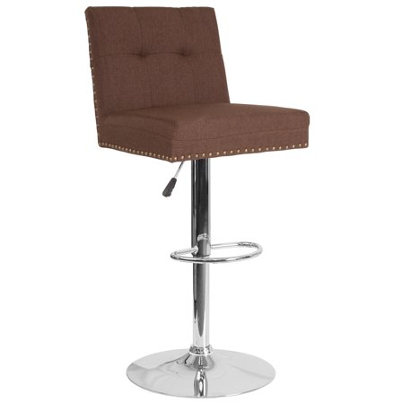 Flash Furniture Contemporary Vinyl Adjustable Height Barstool with ...