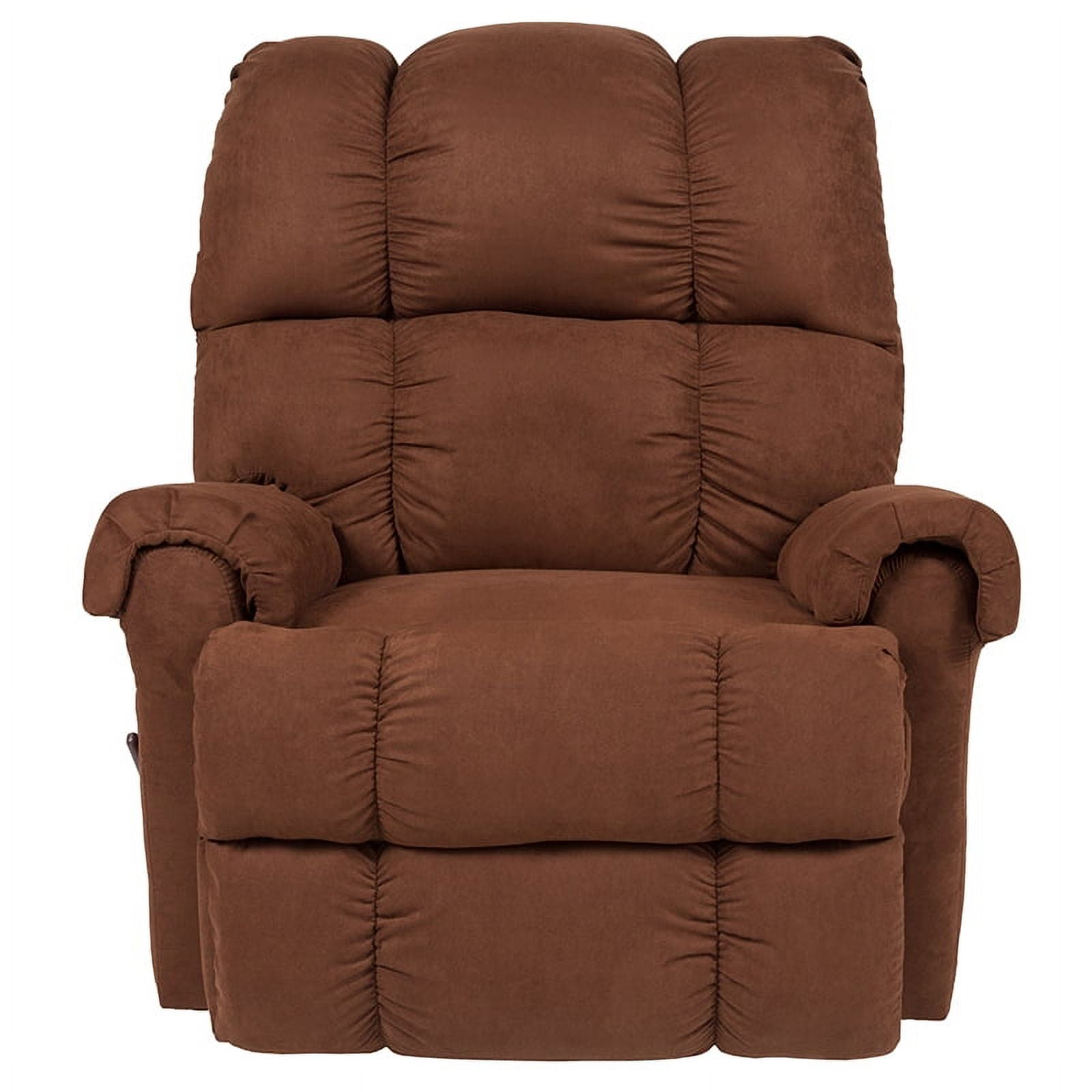 Flash Furniture Rocker Recliner - Sierra Chocolate Microfiber ...