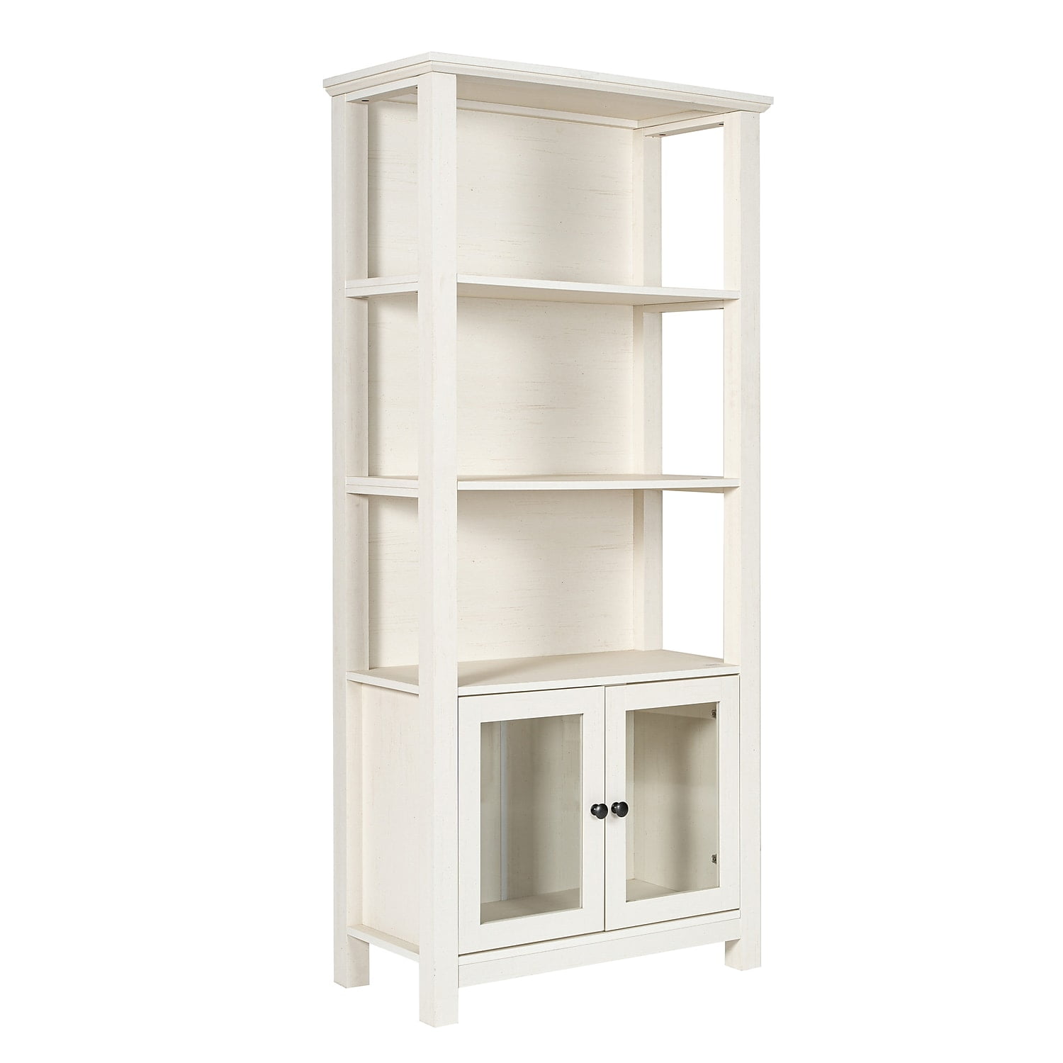 Flash Furniture Stella 67.75" 3-Shelf Bookcase White Engineered Wood ...