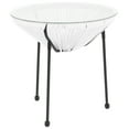 Flash Furniture Valencia Oval Comfort Series Take Ten White Rattan ...