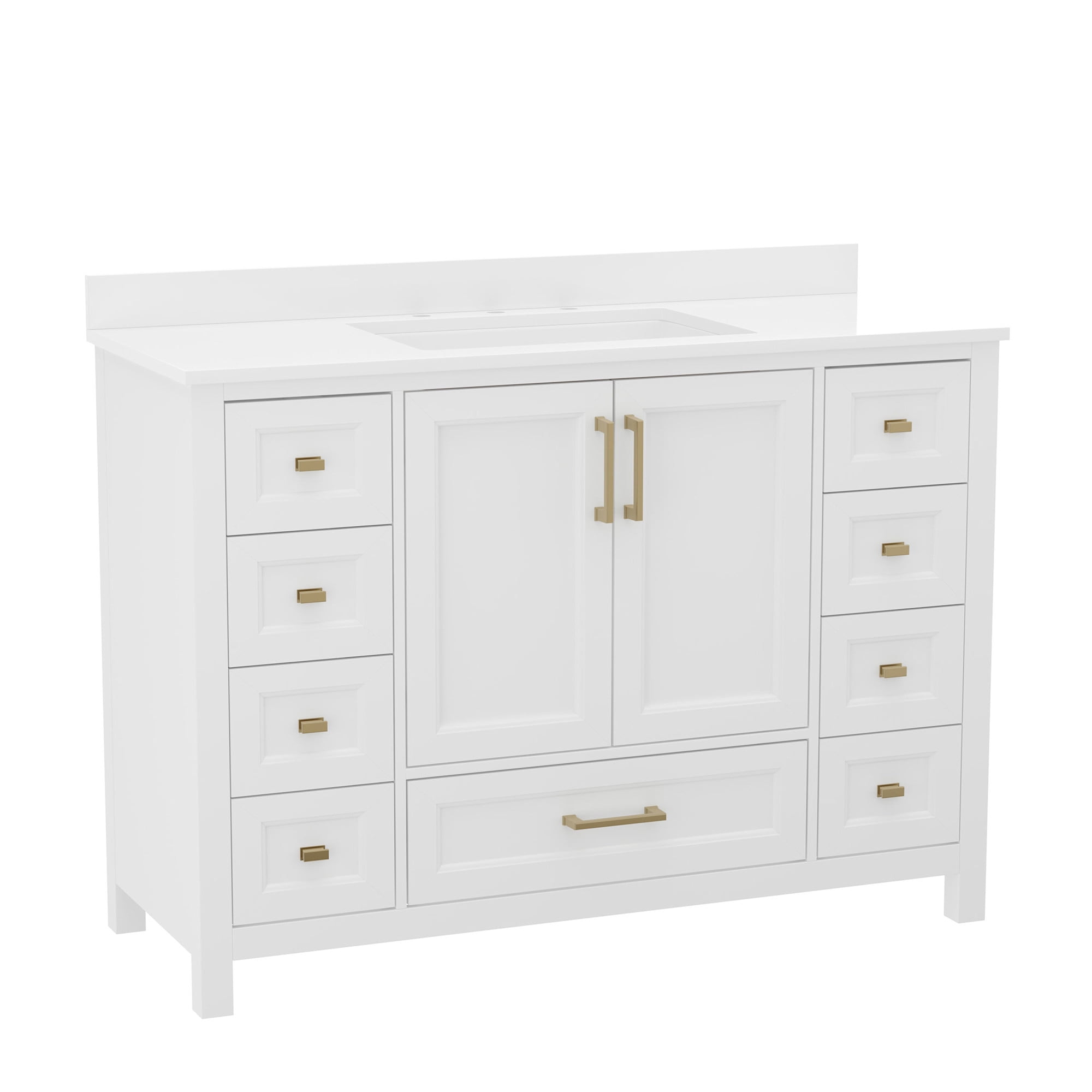 Flash Furniture Ffir70082 48" Free Standing Single Basin Vanity Set ...
