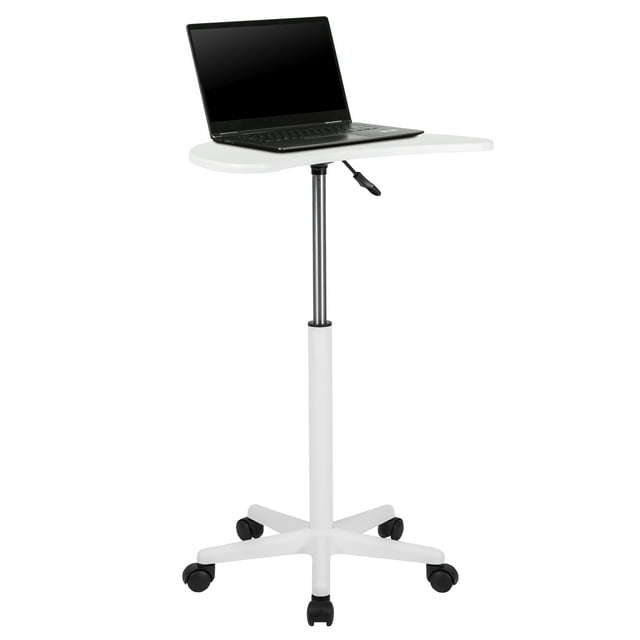 Free Shipping! Flash Furniture White Sit to Stand Mobile Laptop ...