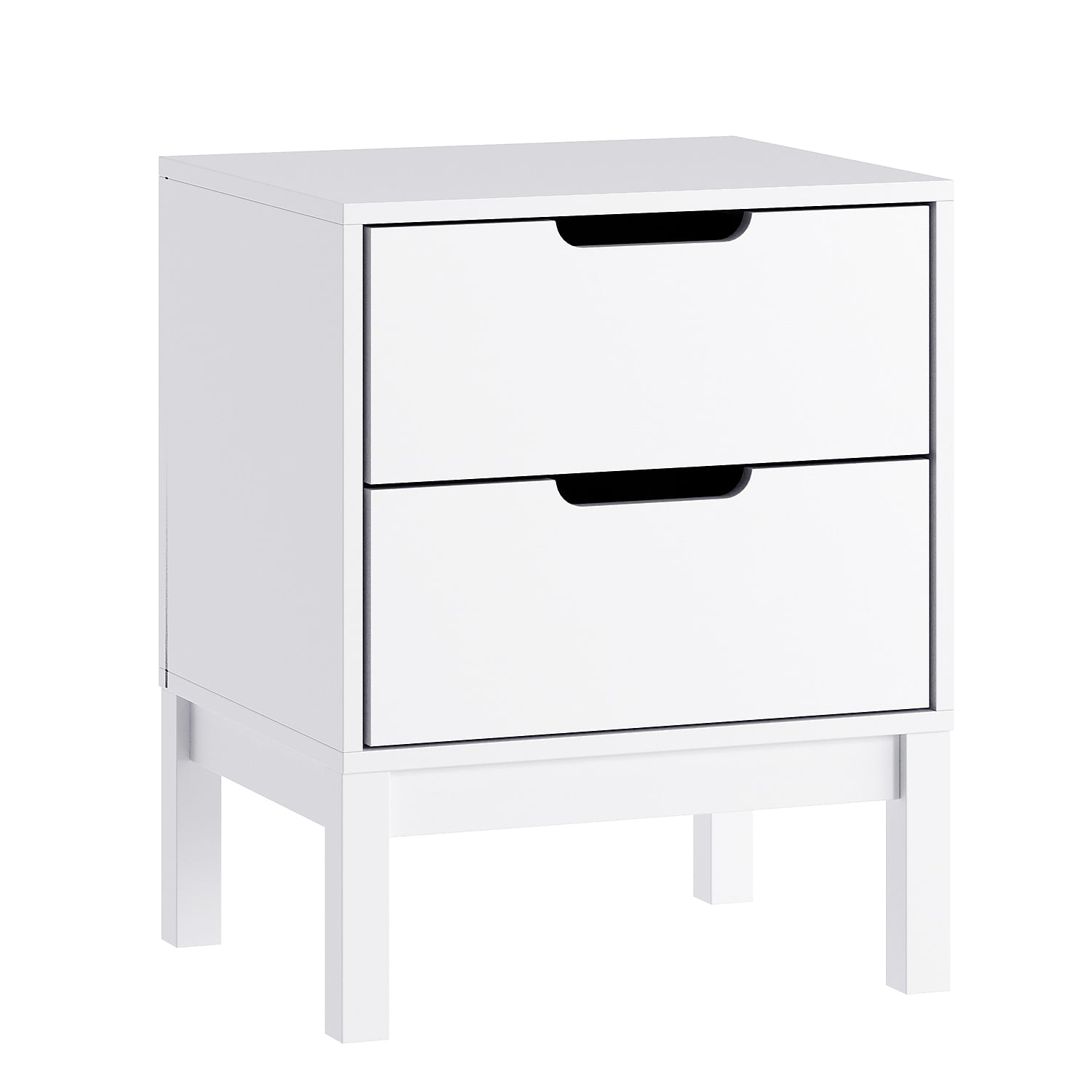 Flash Furniture Dallas 18.75"W x 15.75"D Wooden Nightstand with 2 ...