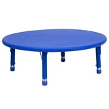 Flash Furniture Kids Classroom Round Table, Adjustable Height, Suitable ...