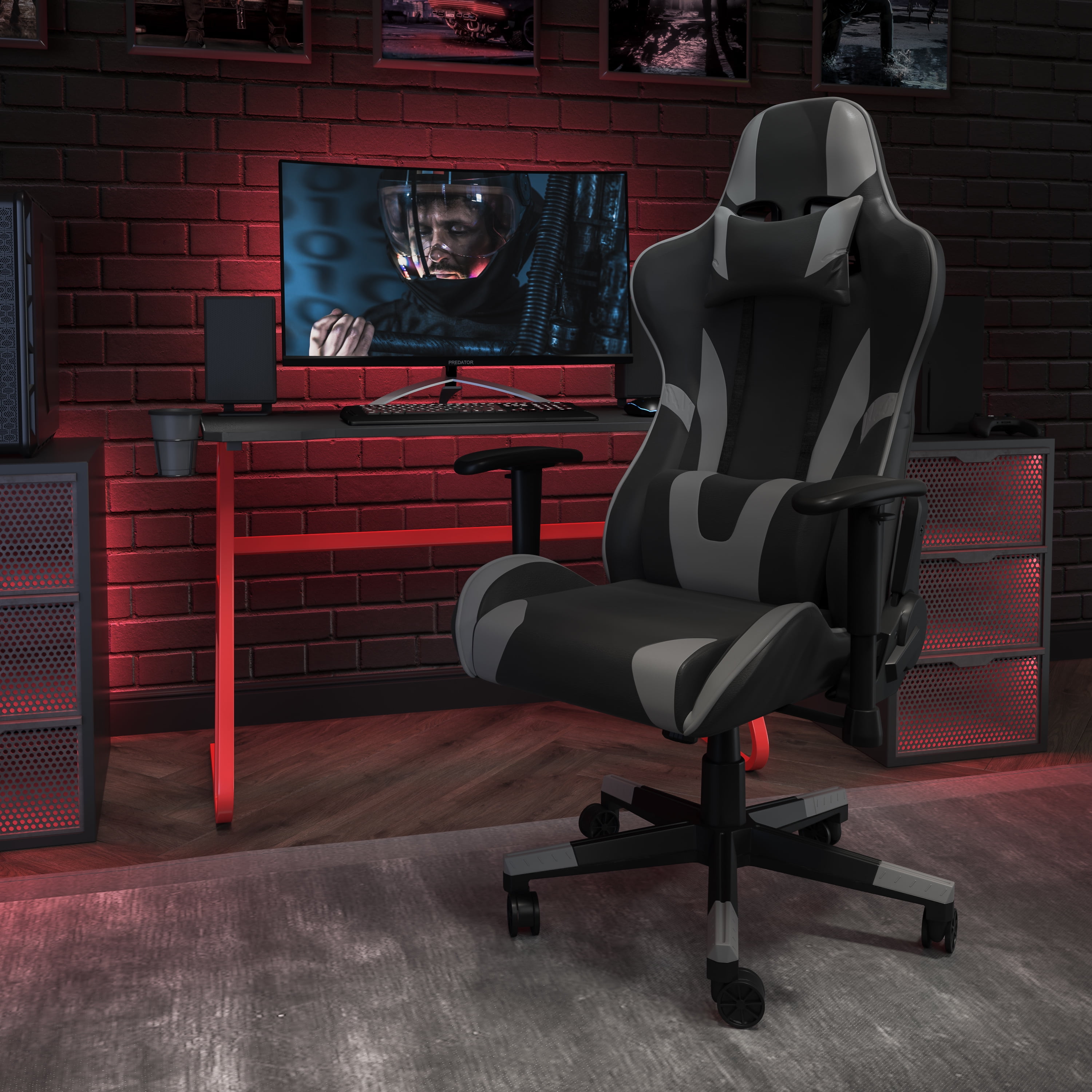 Free Shipping! Flash Furniture X20 Gaming Chair Racing Office Ergonomic ...