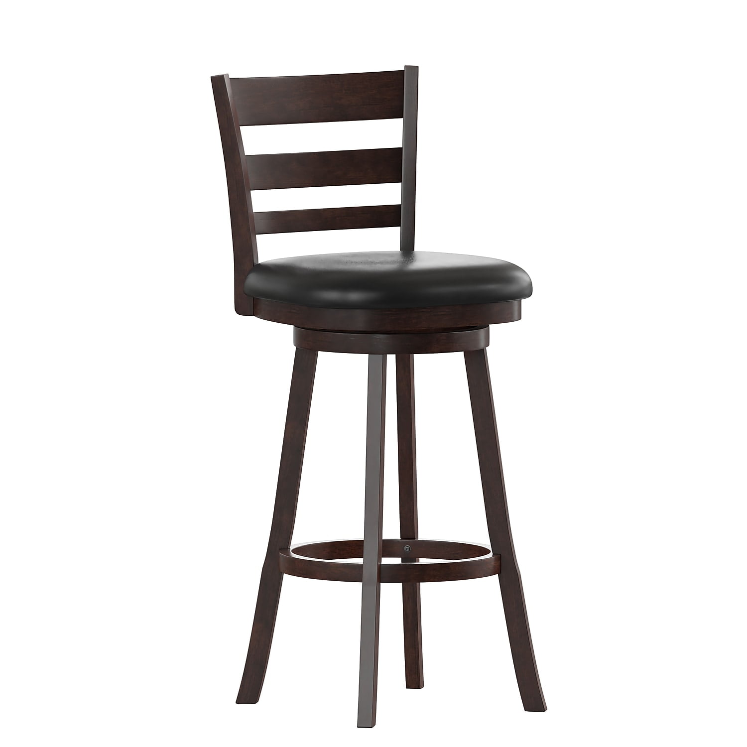 Flash Furniture Zerrick Ladder Back Bar Stool, Espresso/Black - Walmart.com