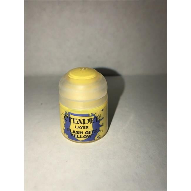 Flash Gitz Yellow Layer Acrylic Paint 12ml Bottle Citadel Games ...