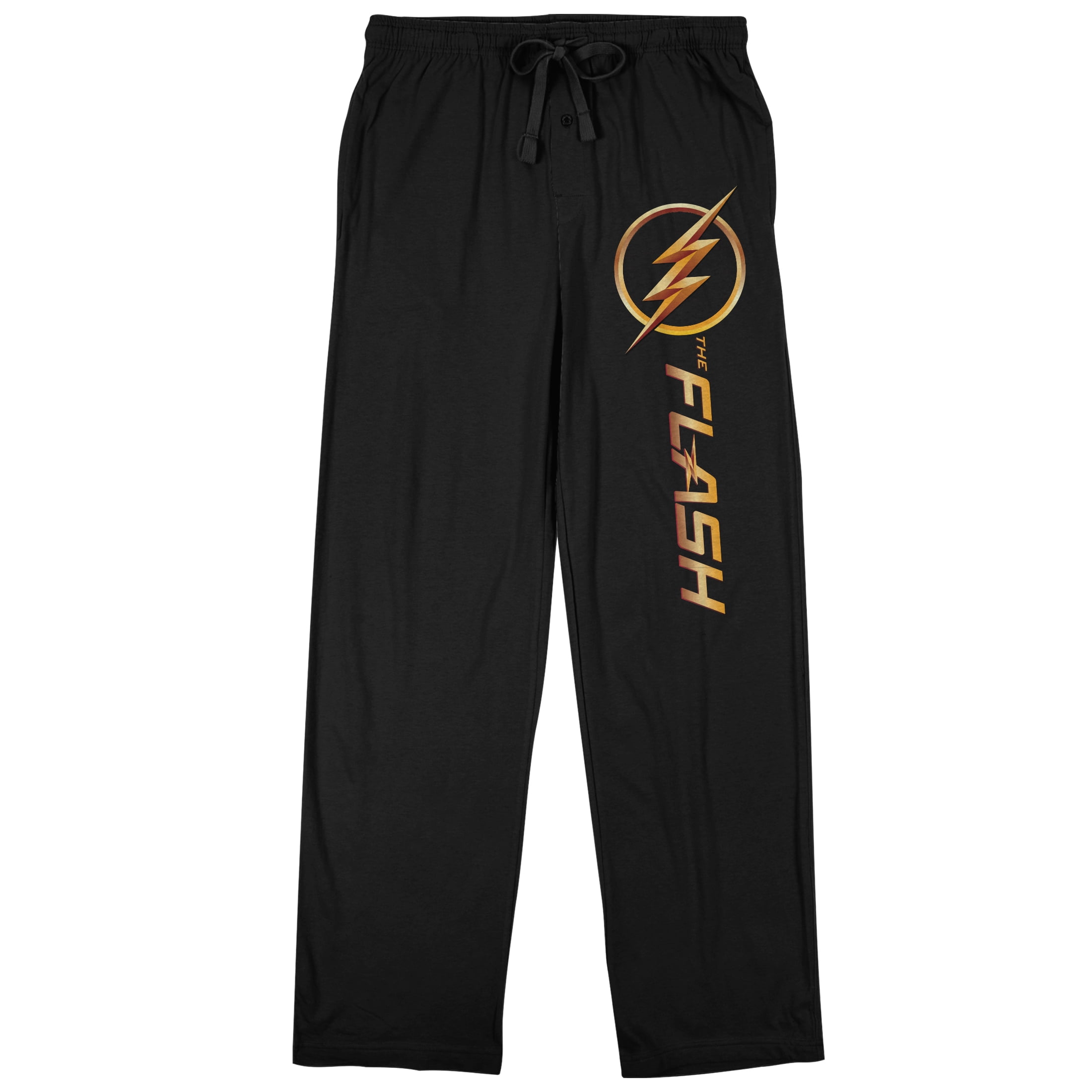 Flash Gold Logo Men's Black Sleep Pajama Pants-Large - Walmart.com
