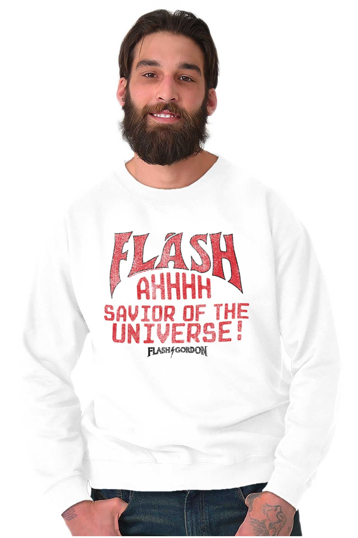 Flash Gordon Logo Vintage Comic Hero Unisex Plus Size Sweatshirt Brisco ...