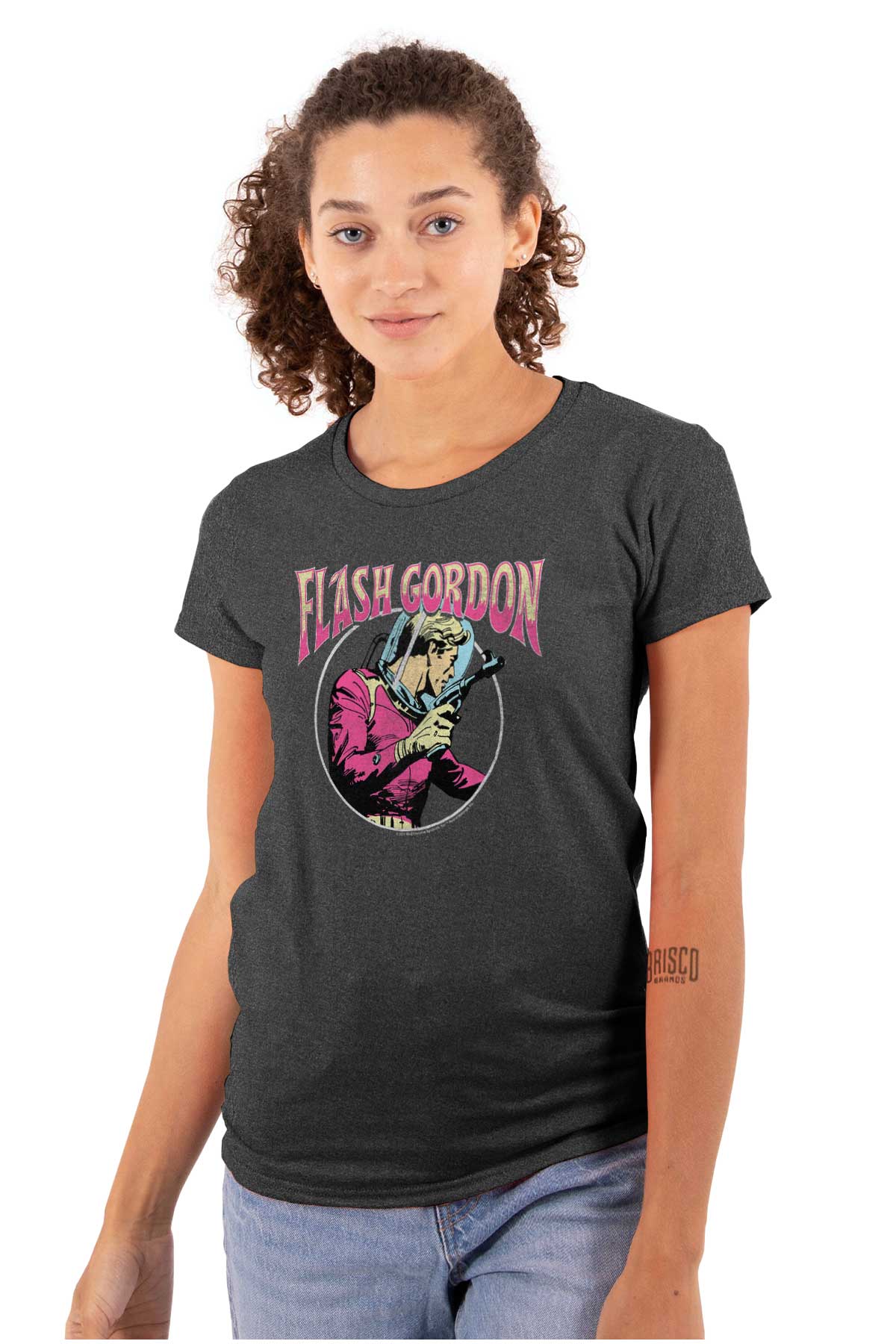 Flash Gordon Retro Cartoon Comic Hero Women's Plus Size Shirt Brisco ...