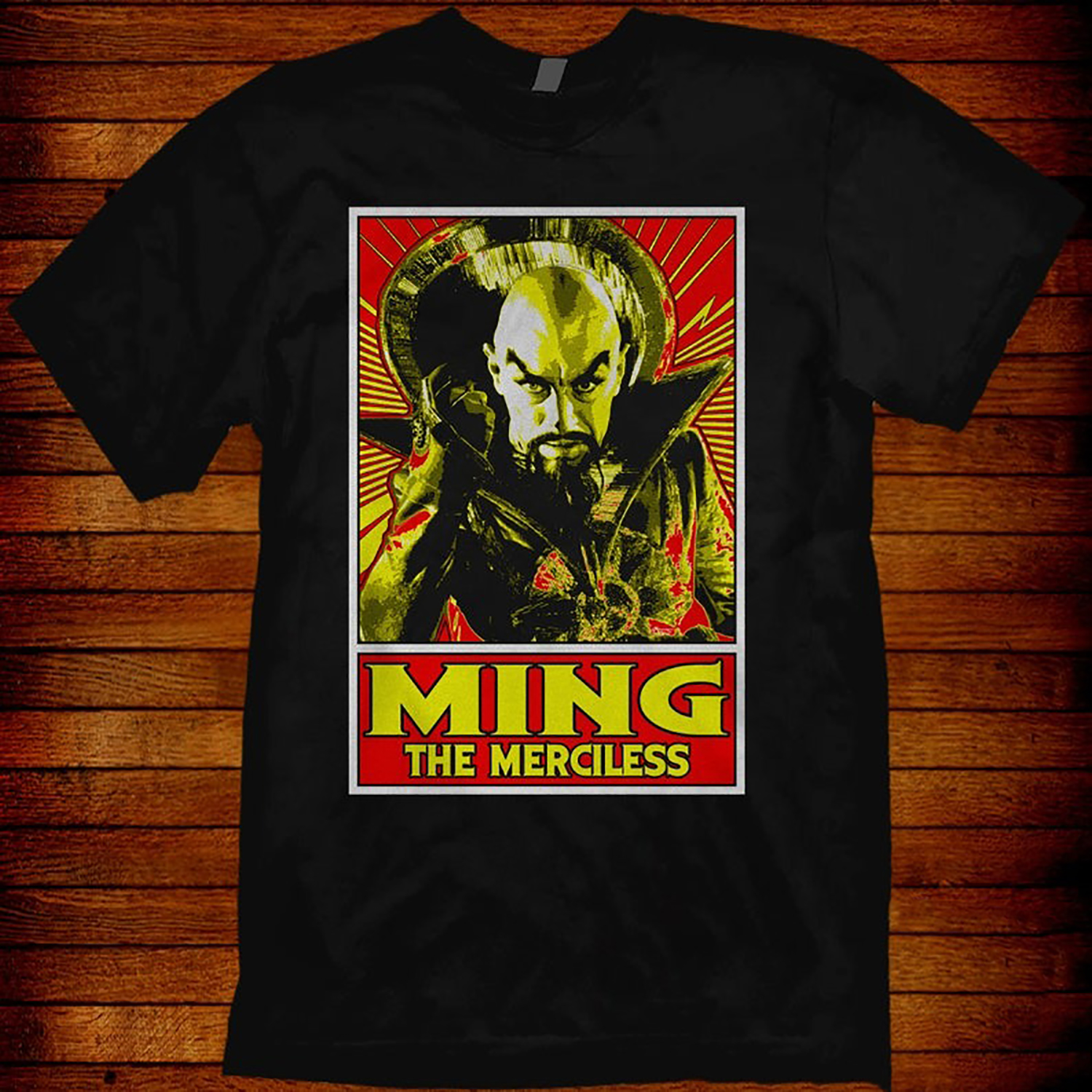 Flash Gordon T-shirt Ming the Merciless pop art artwork by Jared Swart ...