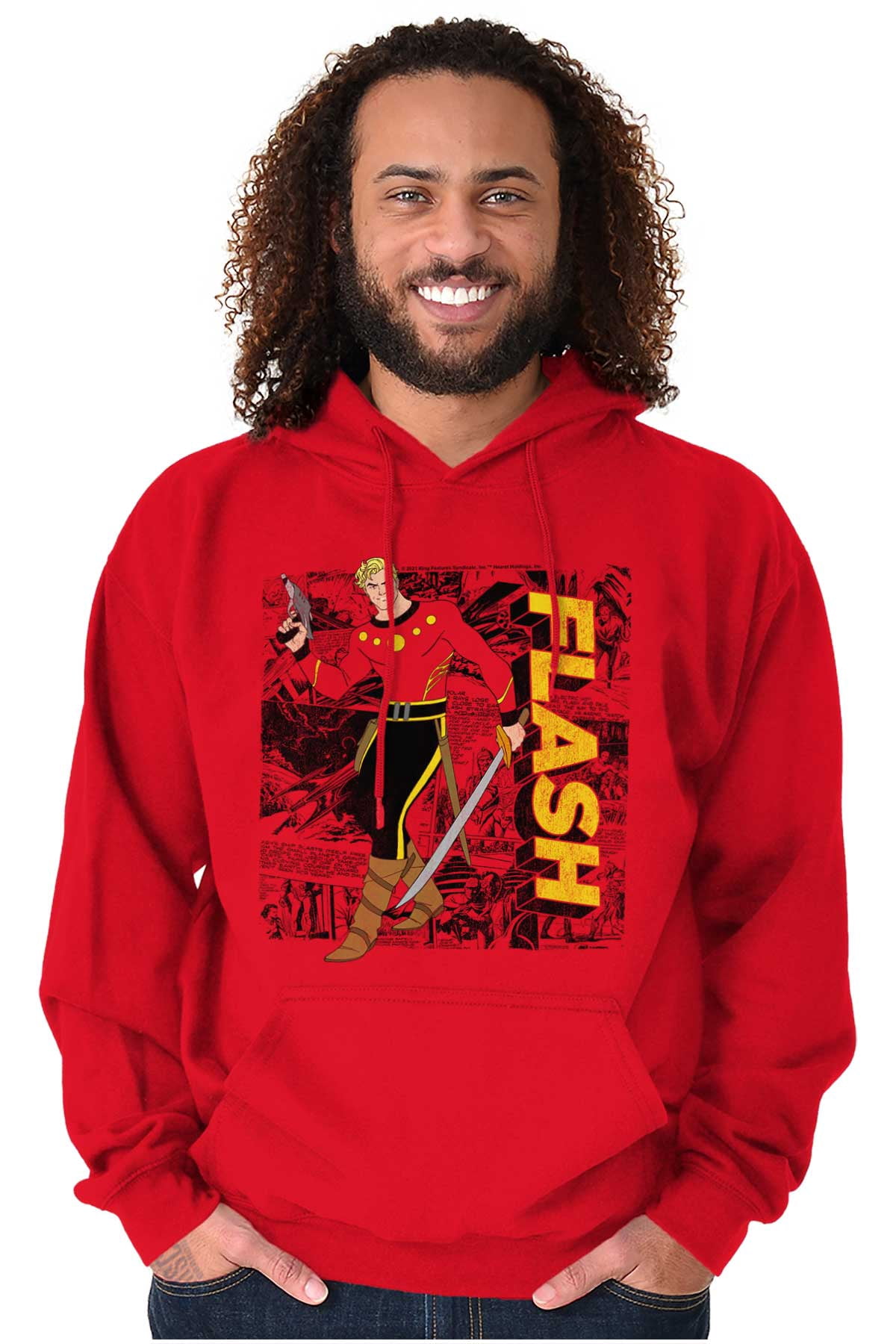 Flash Gordon Vintage Comic Strips Unisex Plus Size Hoodie Brisco Brands ...