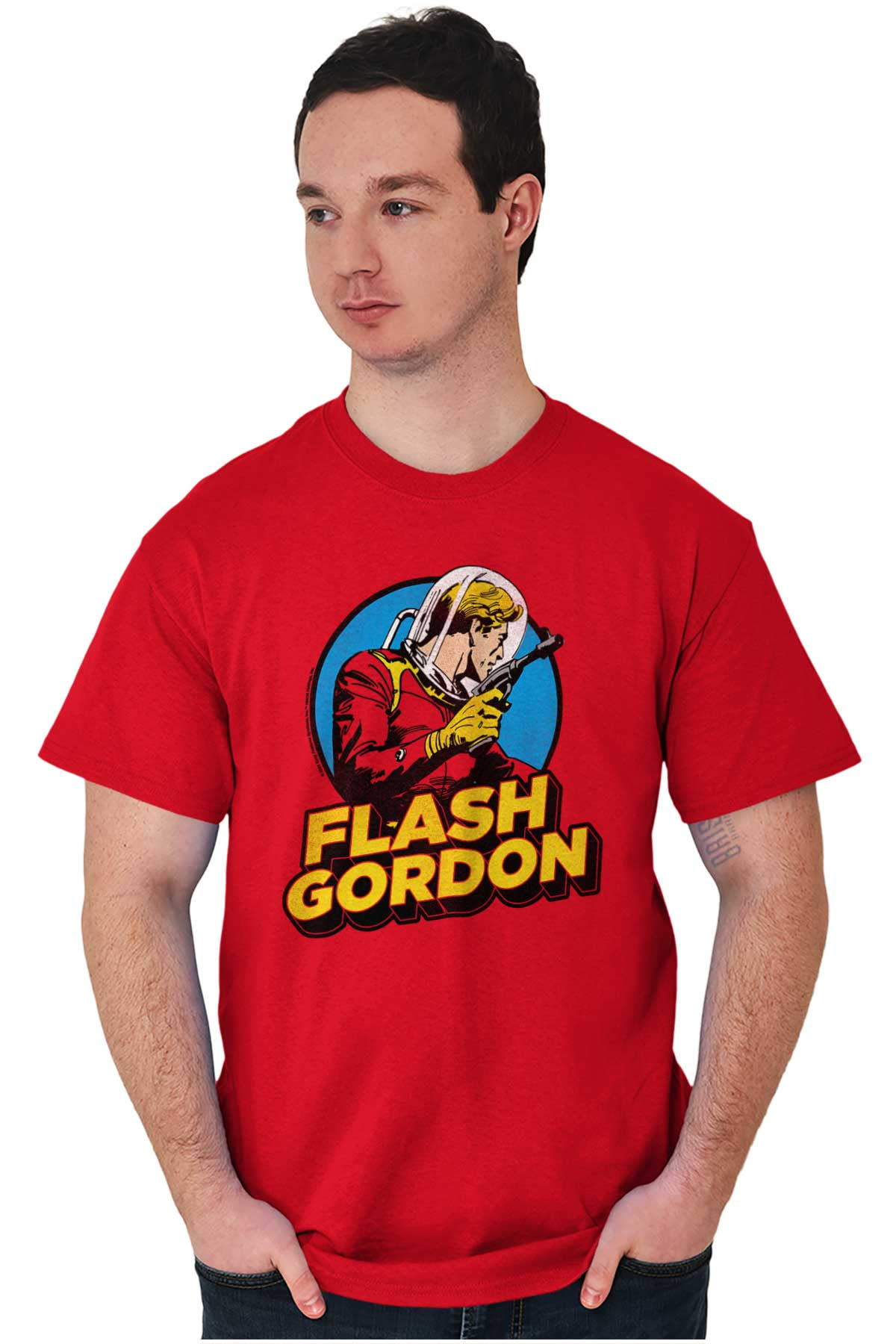 Flash Gordon Vintage Space Comic Hero Men's Graphic T Shirt Tees Brisco ...