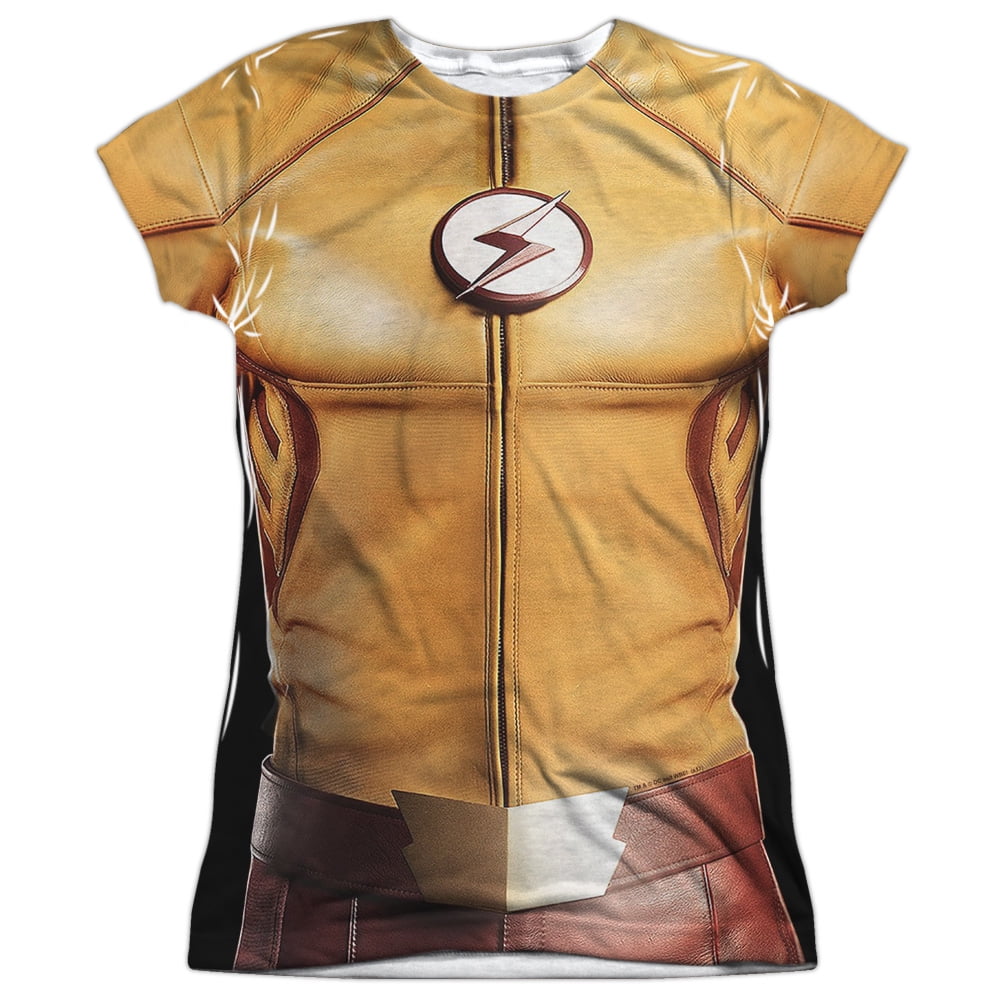 Flash - Kid Flash Uniform - Juniors Cap Sleeve Shirt - X-Large ...