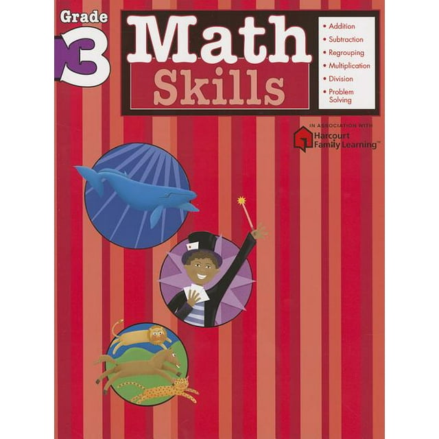 Flash Kids Harcourt Family Learning: Math Skills, Grade 3 (Paperback ...