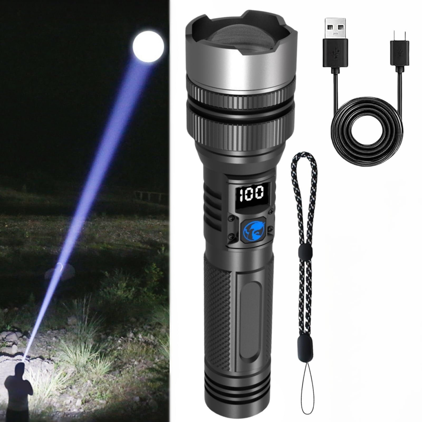 Flash Light, 2025 The Ultimate Survival Flashlight High Lumens, IPX7 ...