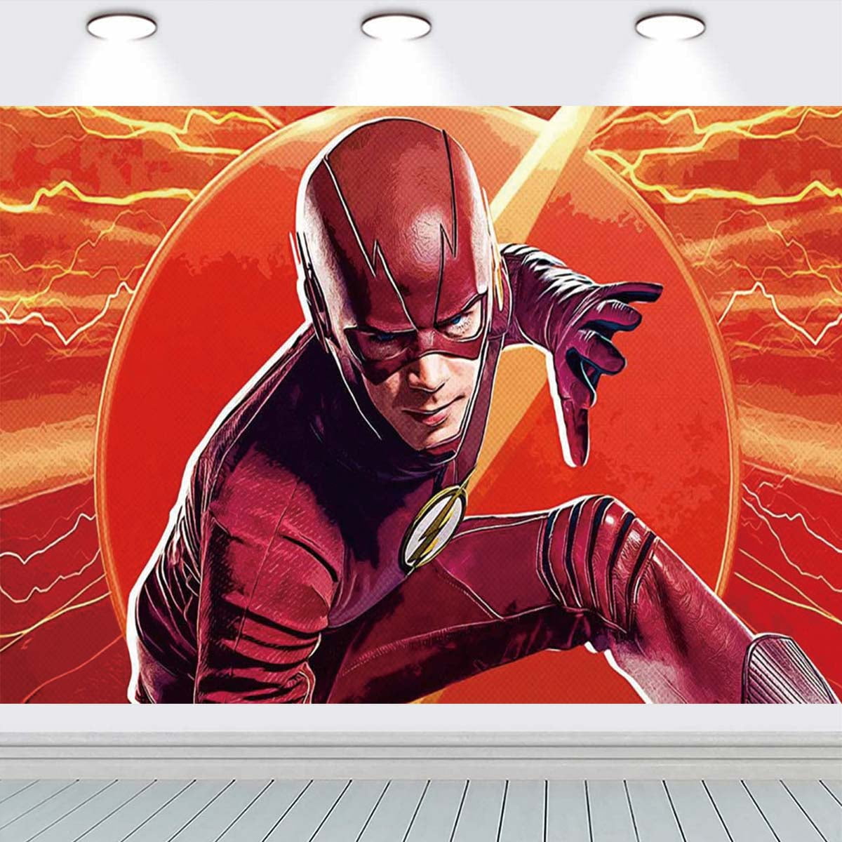Flash Man Background school Wall Decor Taspestry Poster Banner Backdrop ...