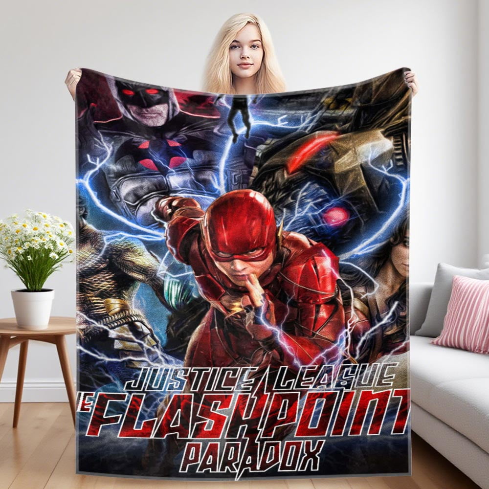 Flash Man Blankets Gift Throw Birthday Christmas 50 X 60 in Present Bedroom for Kids Teens Boys ...