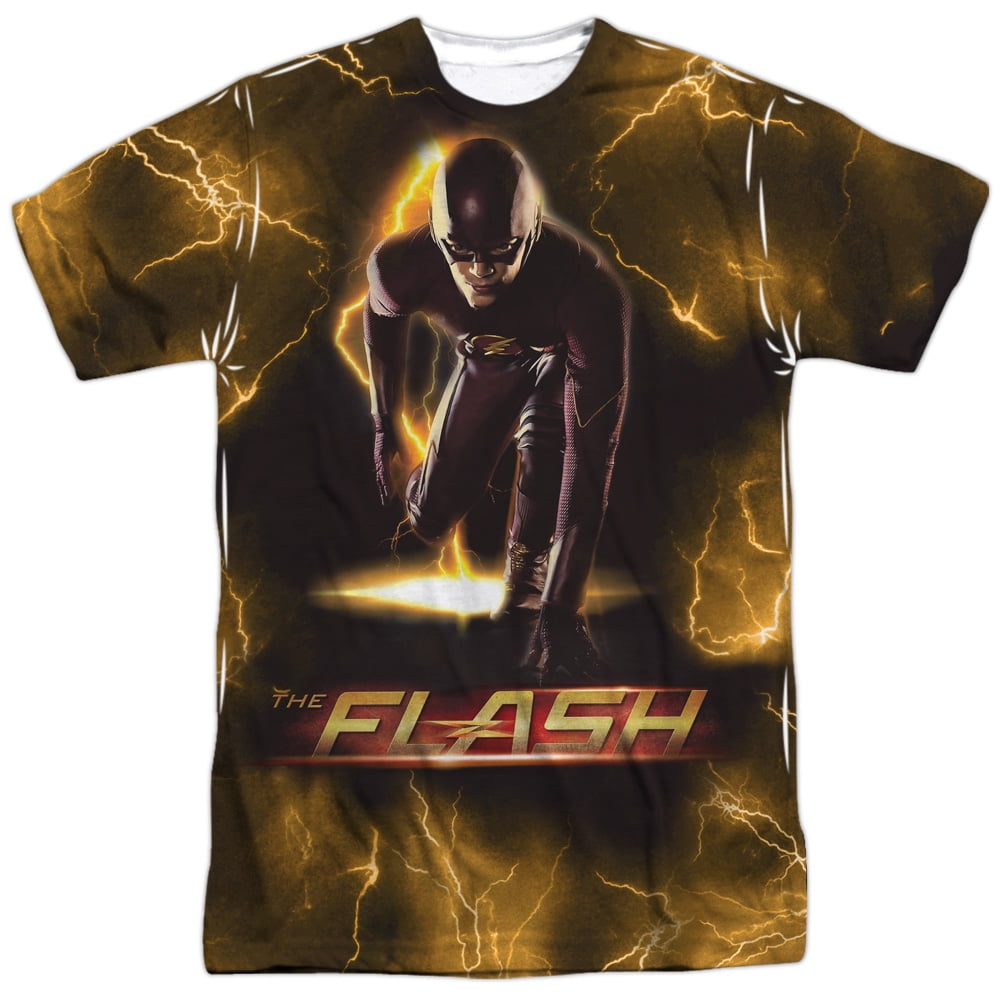 Flash Men's Bolt Sublimation T-shirt White - Walmart.com
