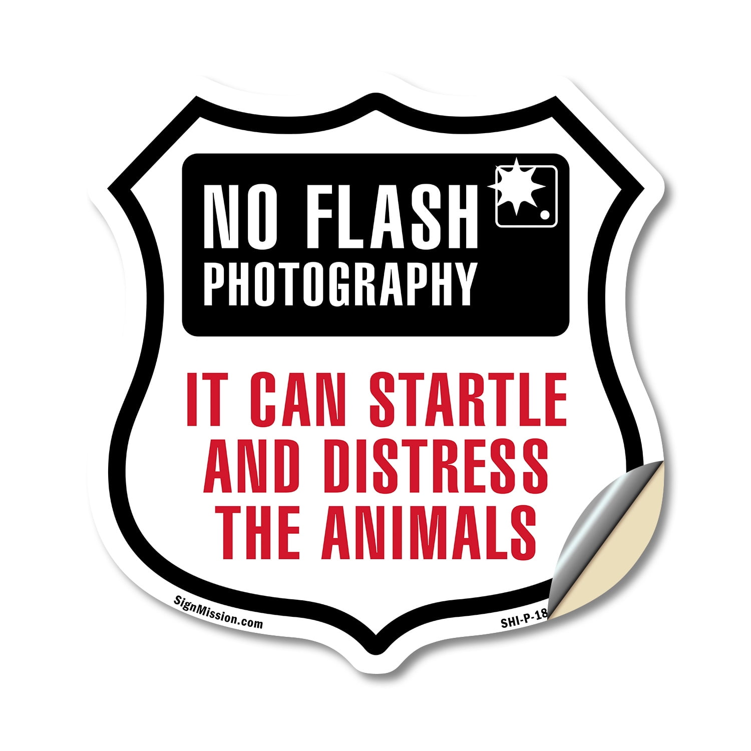 No Flash Photography It Can Startle And Distress The Animals (5 Pack) 6 ...