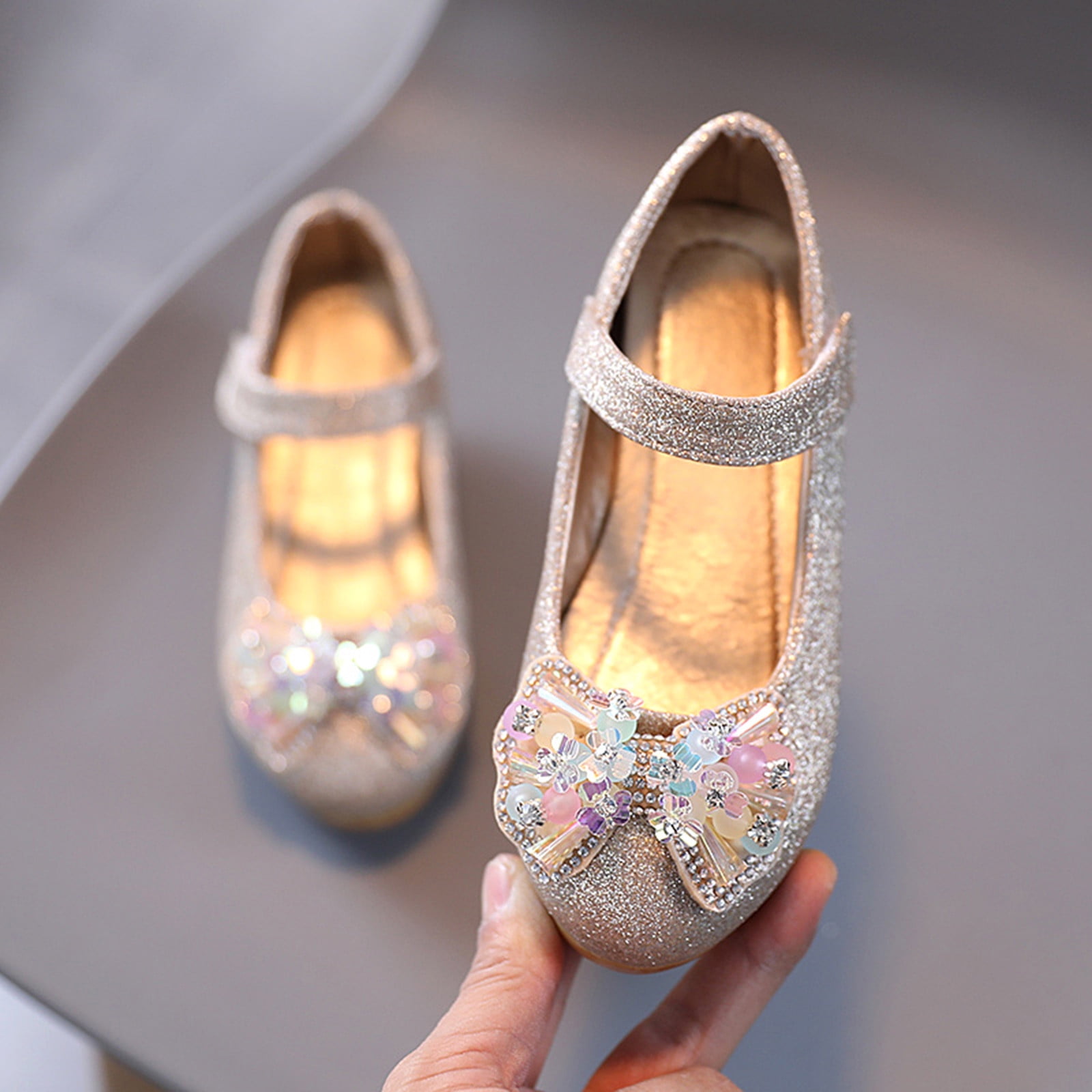Flash Pick of the day Girls Pearl Crystal Bling Bowknot Princess ...
