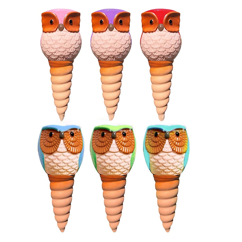 Flash Sale 6Pcs Owl Plant Irrigation Automatic Watering Stakes ...