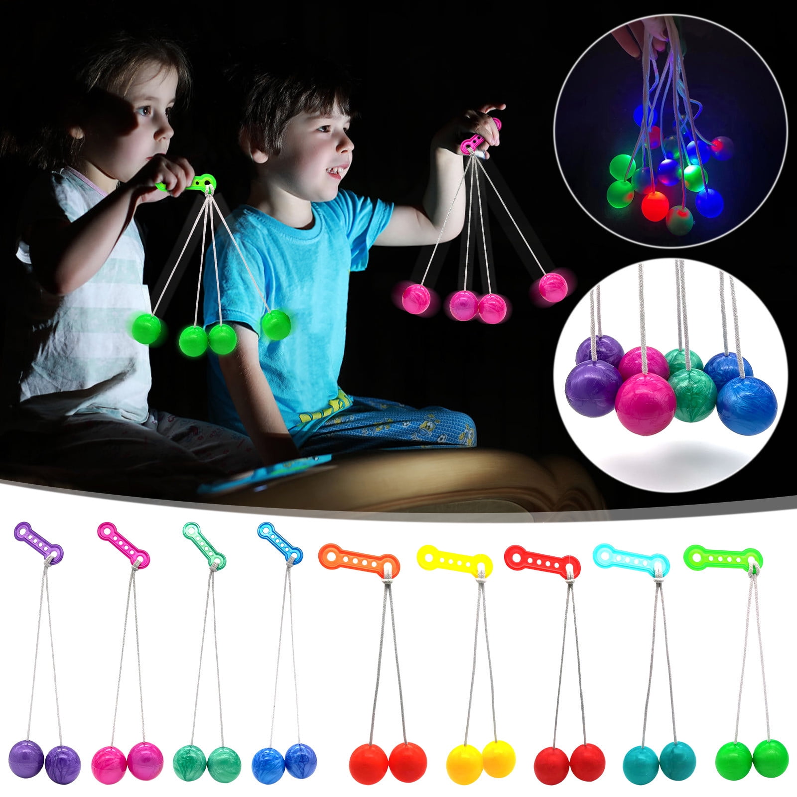 Flash Sale, Clackers Balls On A String, Swinging Ball Toys For Kids ...