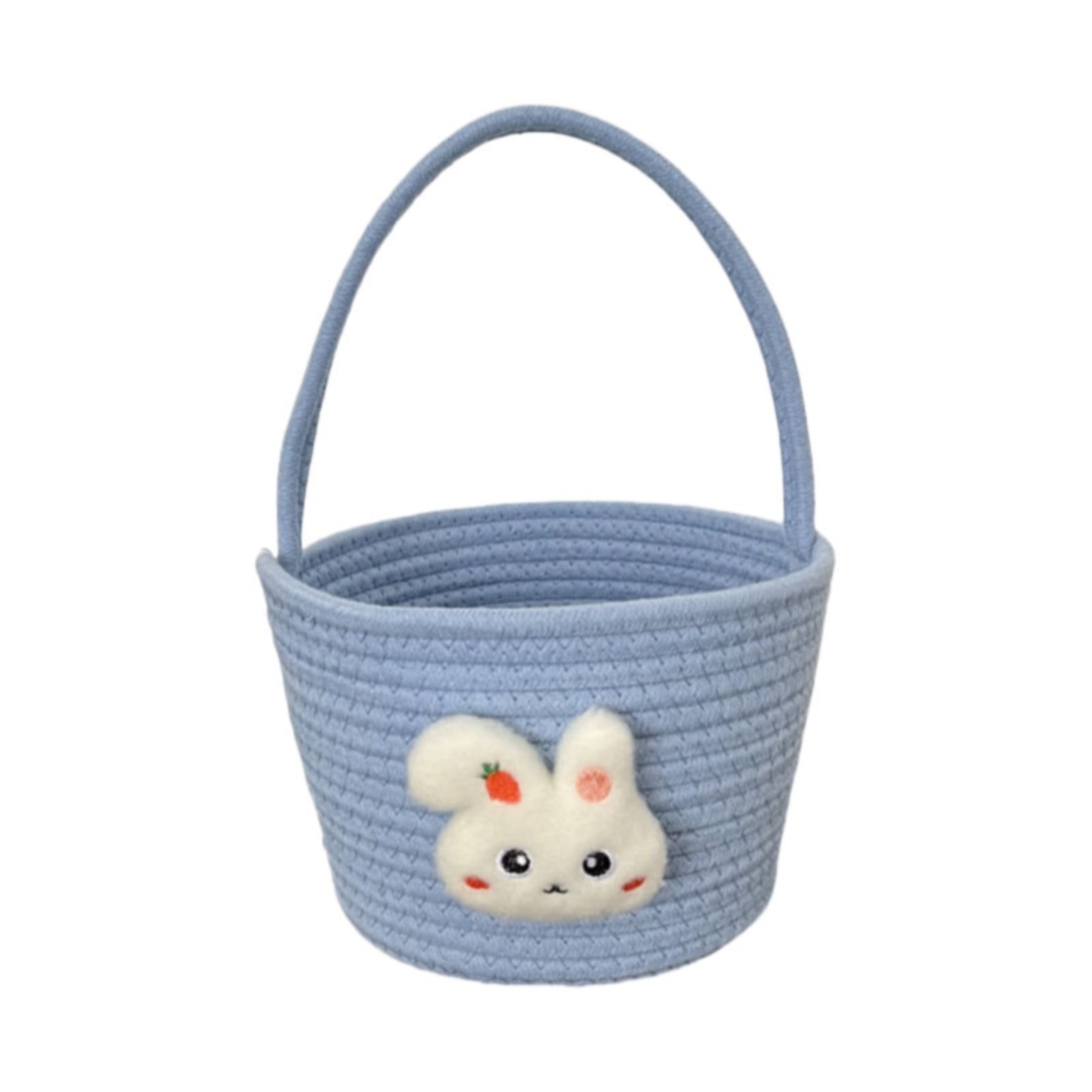 Flash Sale! Easter Bunny Basket Handmade Cotton Rope Easter Bunny Bags ...