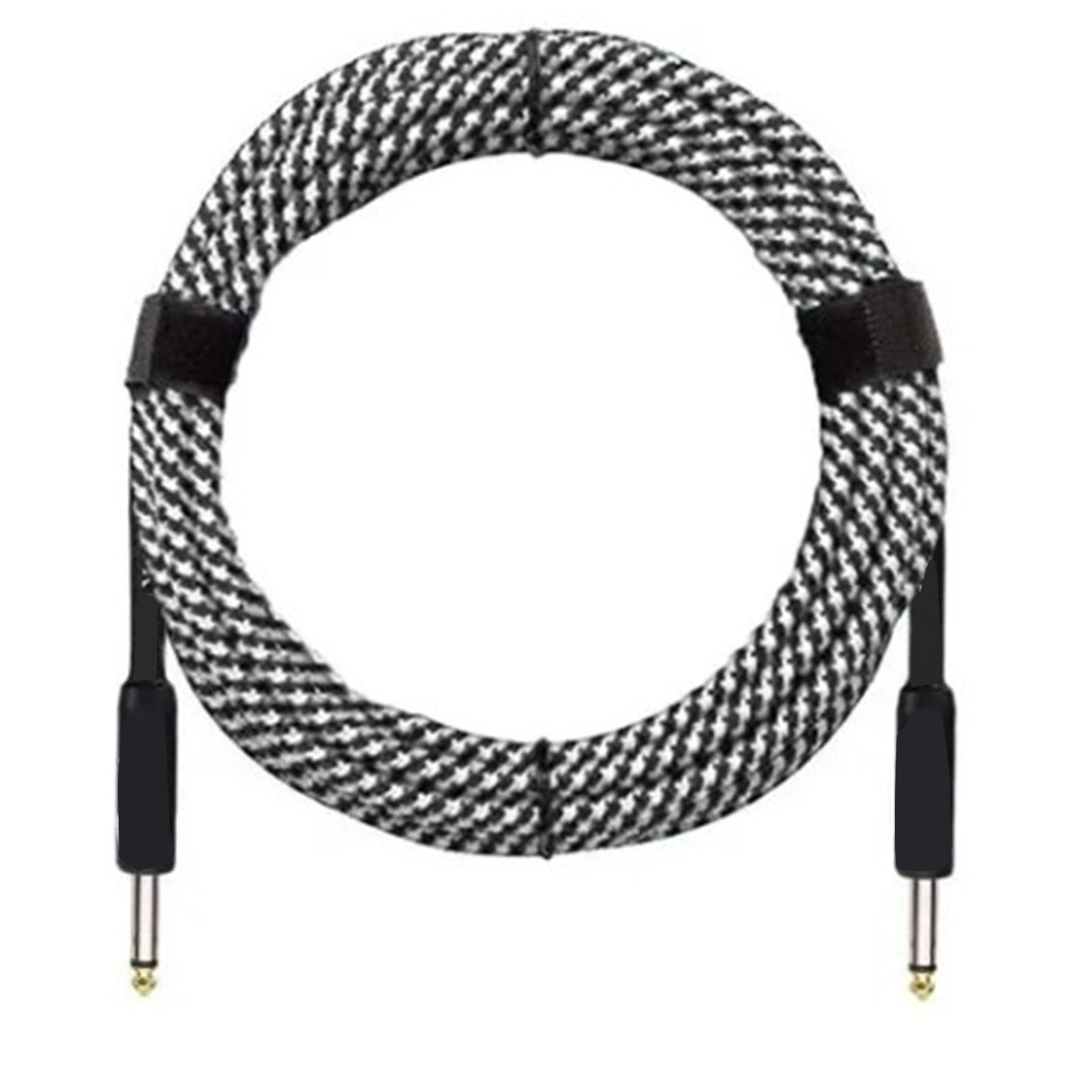 Flash Sale Guitar Noise Reduction Cable Black White 3m Copper Core ...