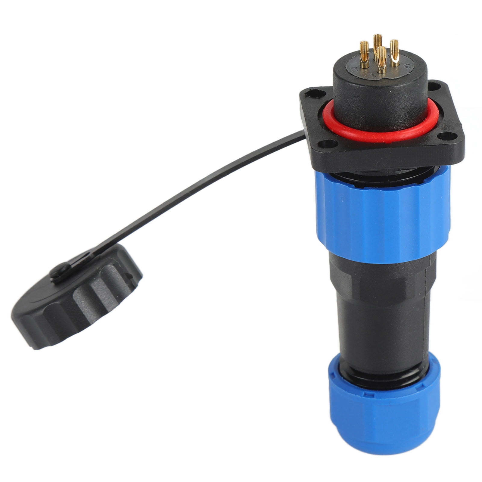 Flash Sale IP68 Waterproof Plug Socket Square Aviation Power Connector ...