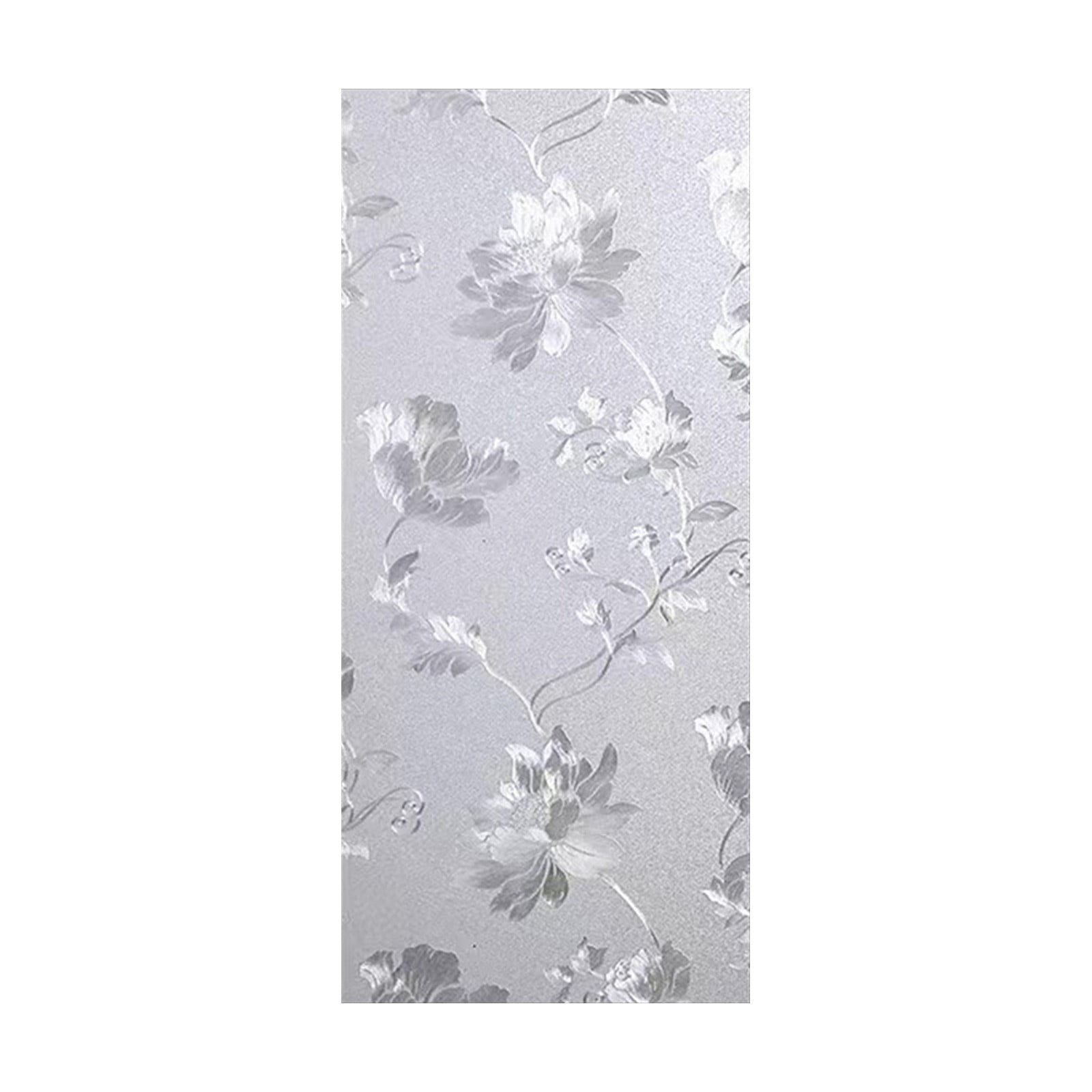 Flash Sale! Shiogb Sticker, 3D Flowers Pattern Privacy Window Film Peel ...