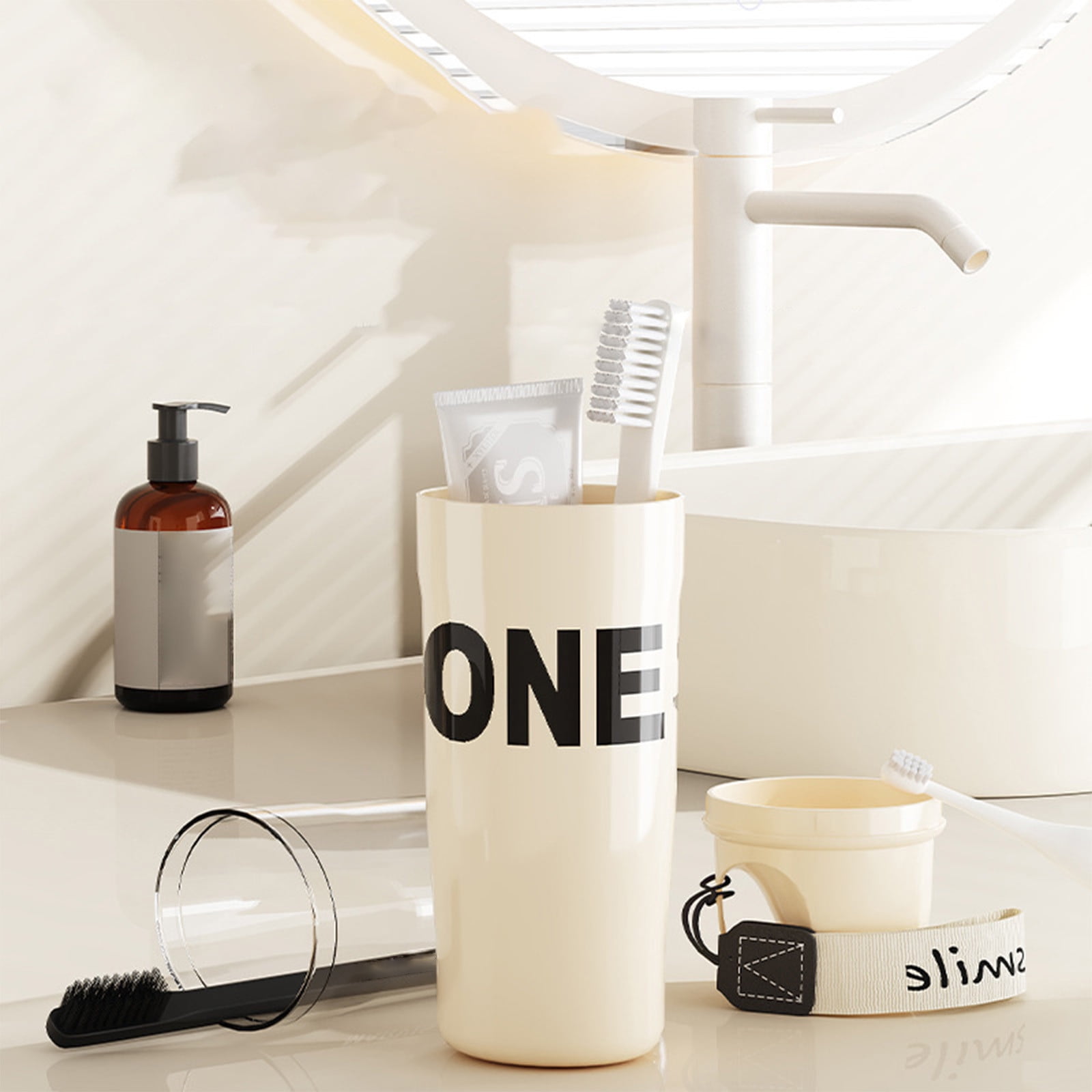 Flash Sale, Travel Wash Mug, 3-in-1 Toothbrush and Toothpaste Set ...