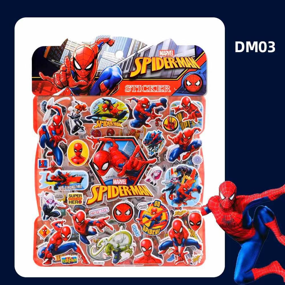 Flash Spider-Man Large Double-layer Foam Sticker Three-dimensional ...