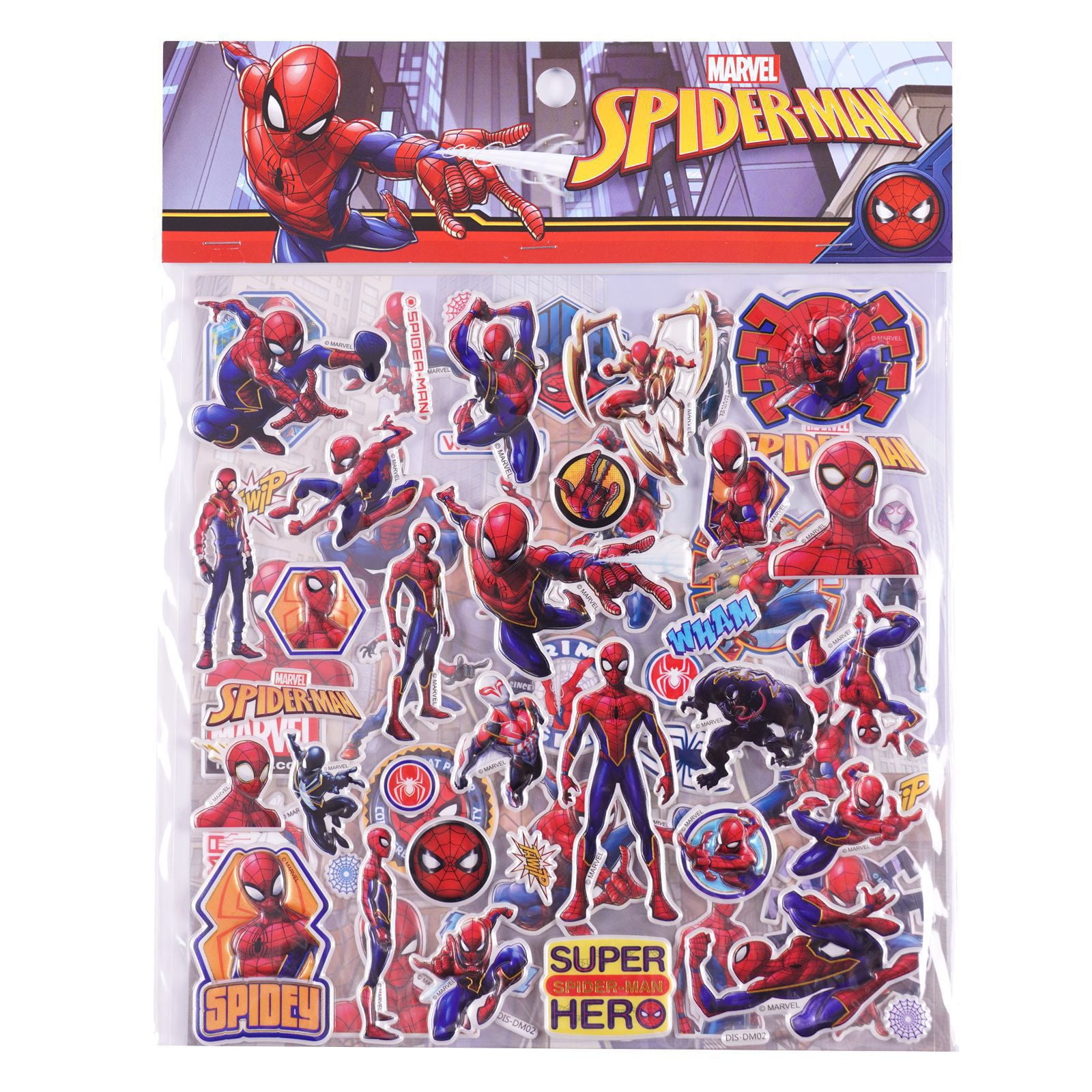 Flash Spider-Man Large Double-layer Foam Sticker Three-dimensional ...