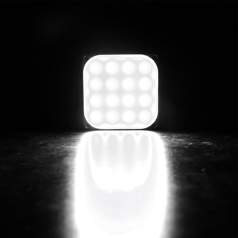 Flash Square Stroboscopes 16 LED Car Strobe Lights Side Marker Lamp ...