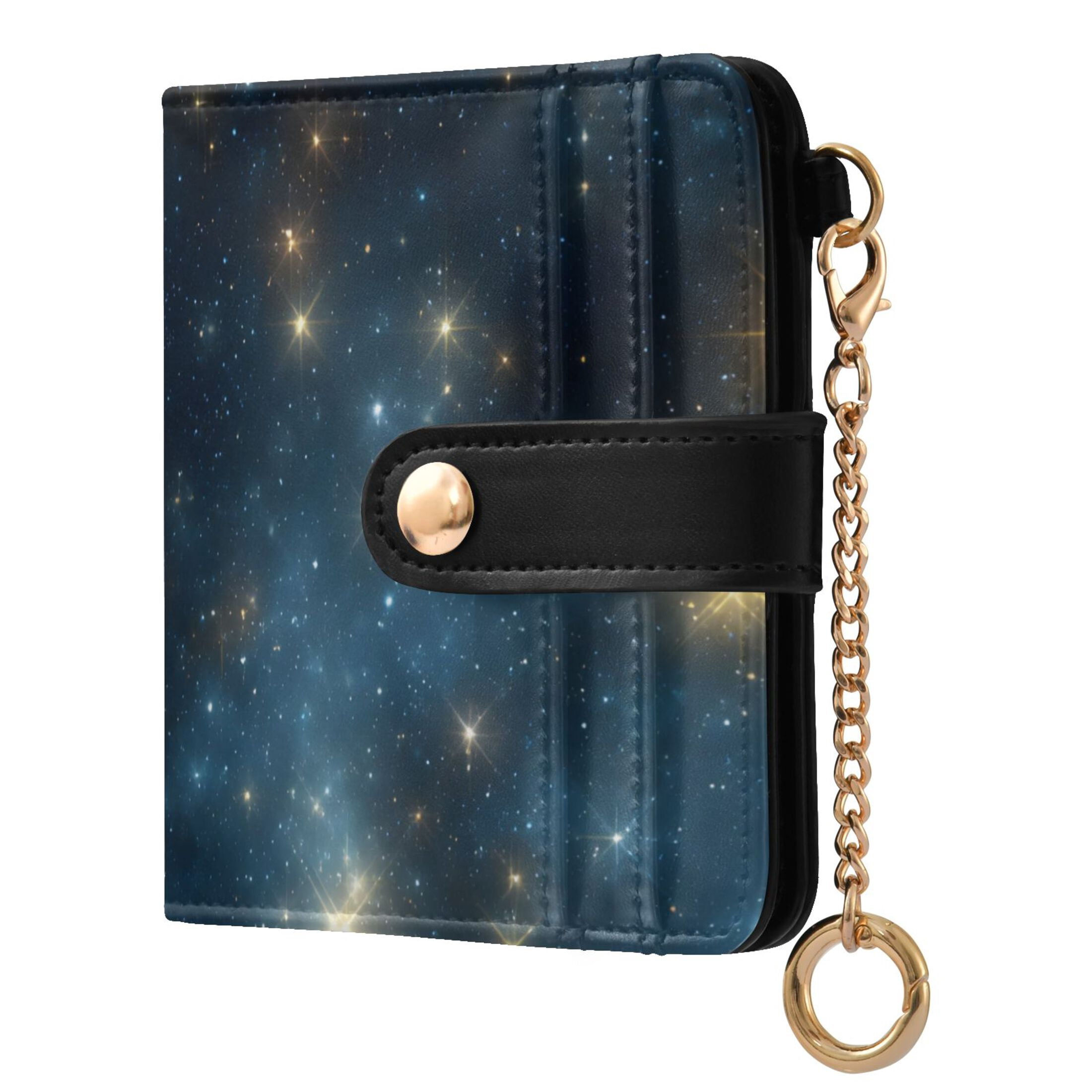 Flash Stars in Night Women's Wallet PU Leather Card Cases RFID Blocking ...