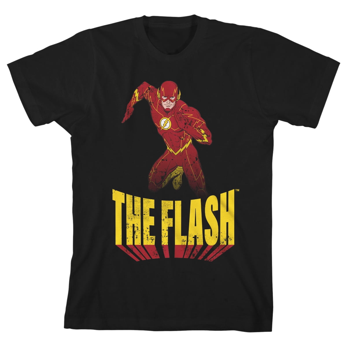 Flash Superspeed Run Toddler Boy's Black T-shirt-3T - Walmart.com