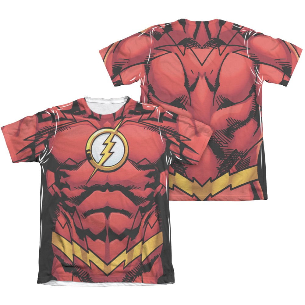 Flash The Flash Muscle Two-Sided Costume Sublimation T-Shirt - Extra ...