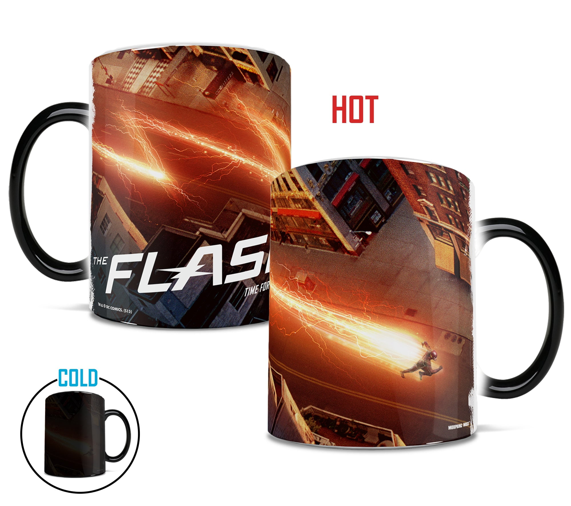 Flash: The TV Show (Time For A Hero) Morphing Mugs® Heat-Sensitive Mug ...