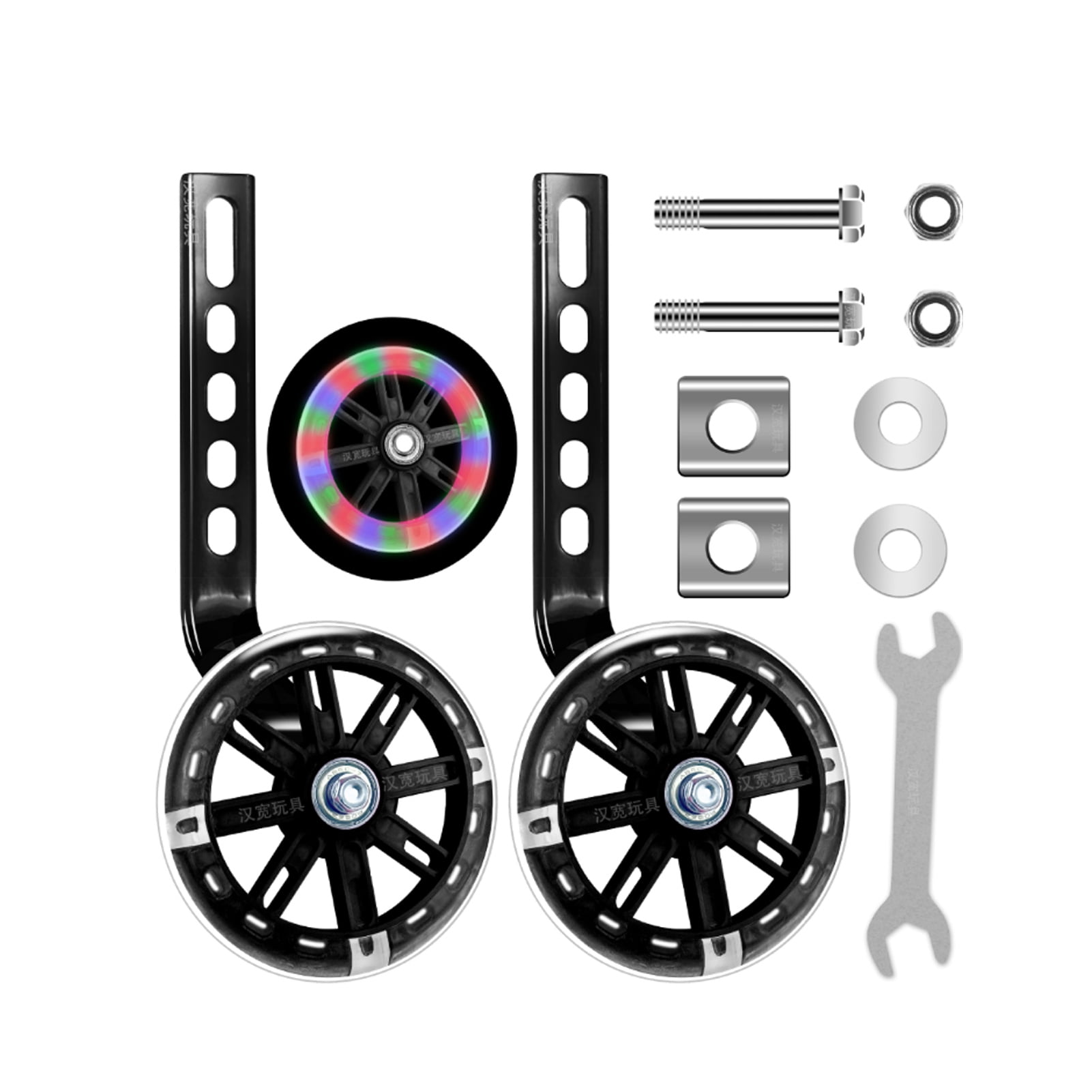 Flash Training Wheels, 1 Pair Training Wheels for 12 14 16 18 20 Inch ...