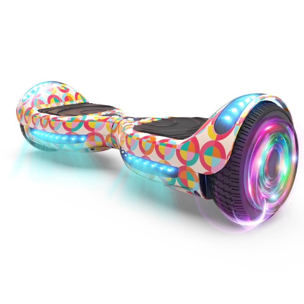 Flash Wheel Hoverboard 6.5" Bluetooth Speaker with LED Light Self ...