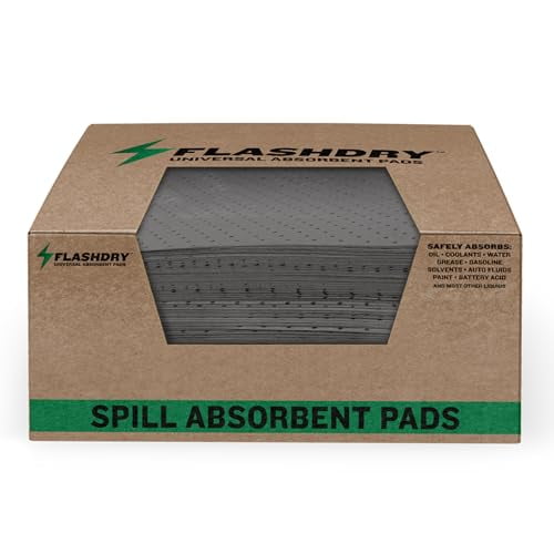 FlashDry - Universal Spill Absorbent Pads (100 Pads per Container) | 17 ...