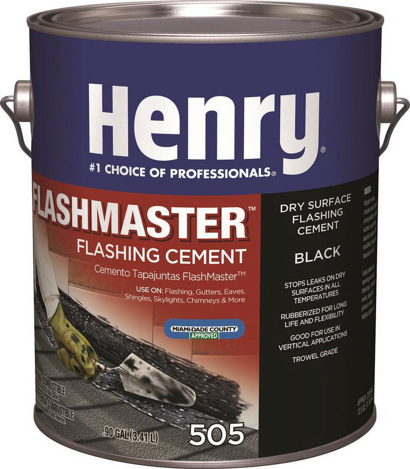 FlashMaster HE505042 Premium Flashing Cement, 1 gal, Black, Strong ...