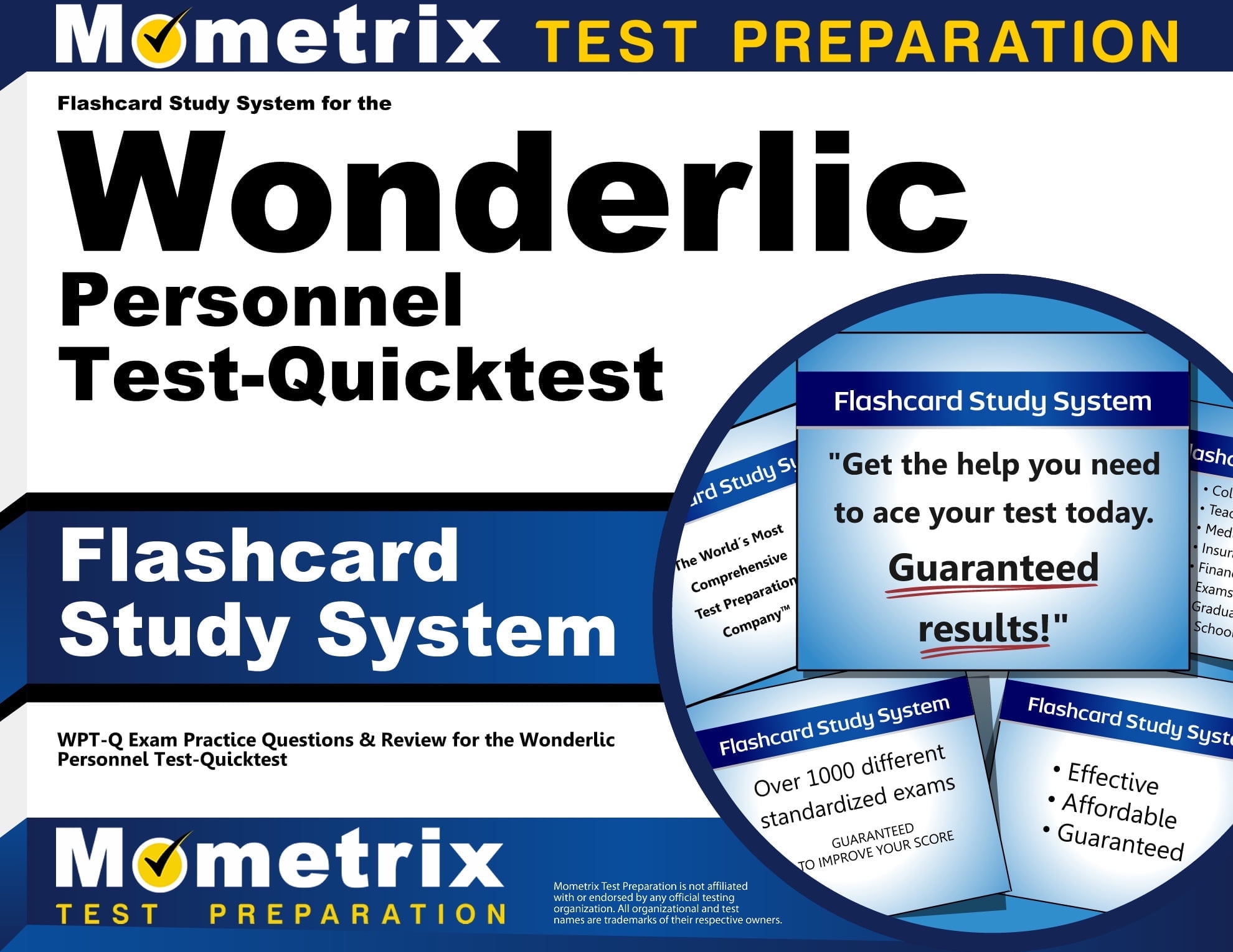 Flashcard Study System for the Wonderlic Personnel Test-Quicktest: WPT ...