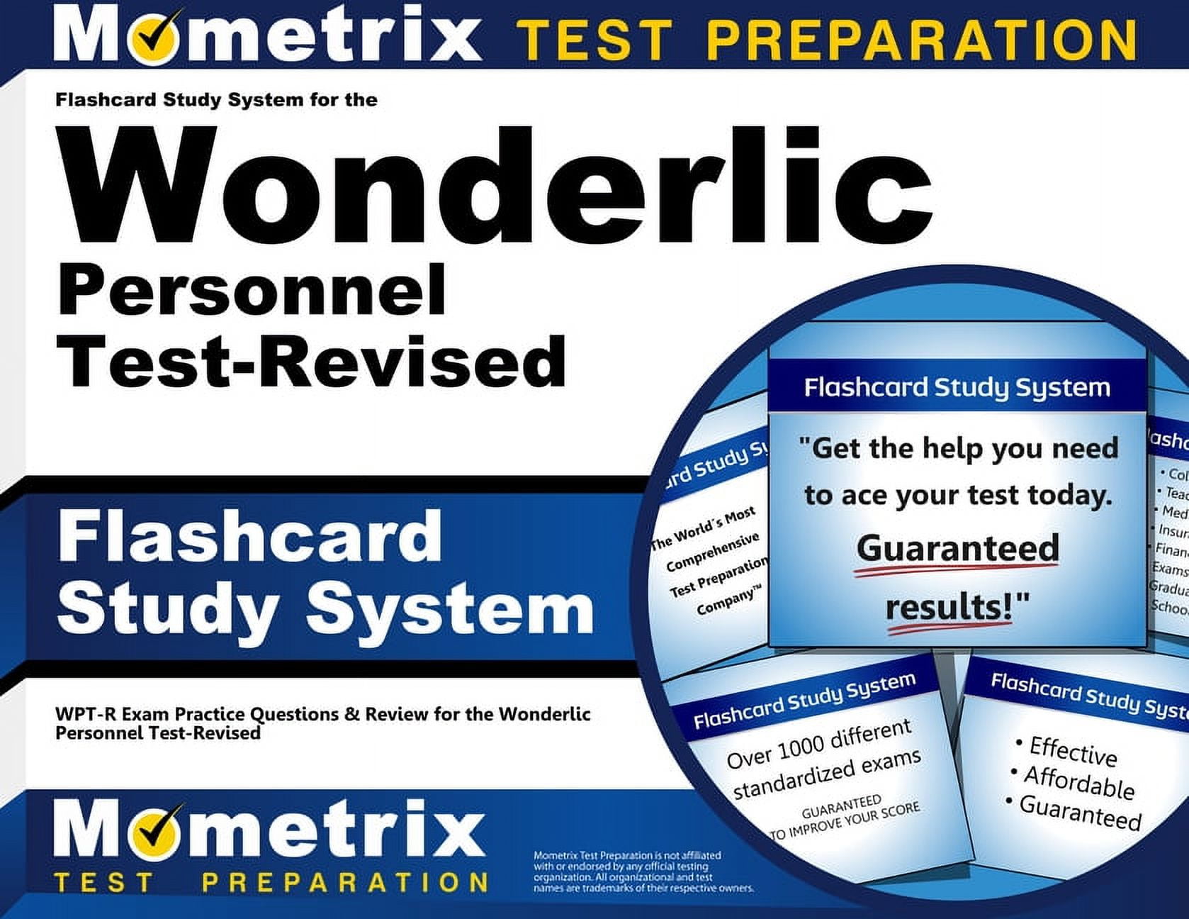 Flashcard Study System for the Wonderlic Personnel Test-Revised: Wpt-R ...