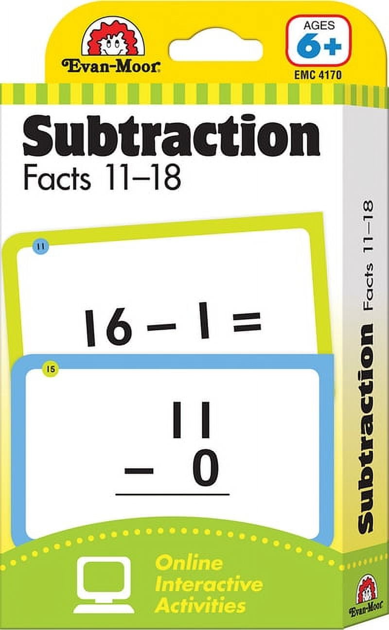 Flashcards: Subtraction Facts 11-18 (flashcards: Math) - Walmart.com