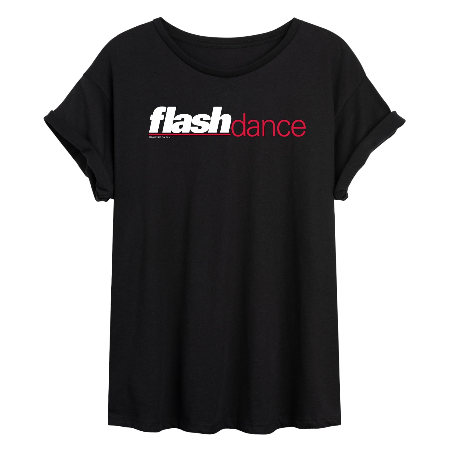 Flashdance - Title Logo - Juniors Oversized Graphic T-Shirt - Walmart.com