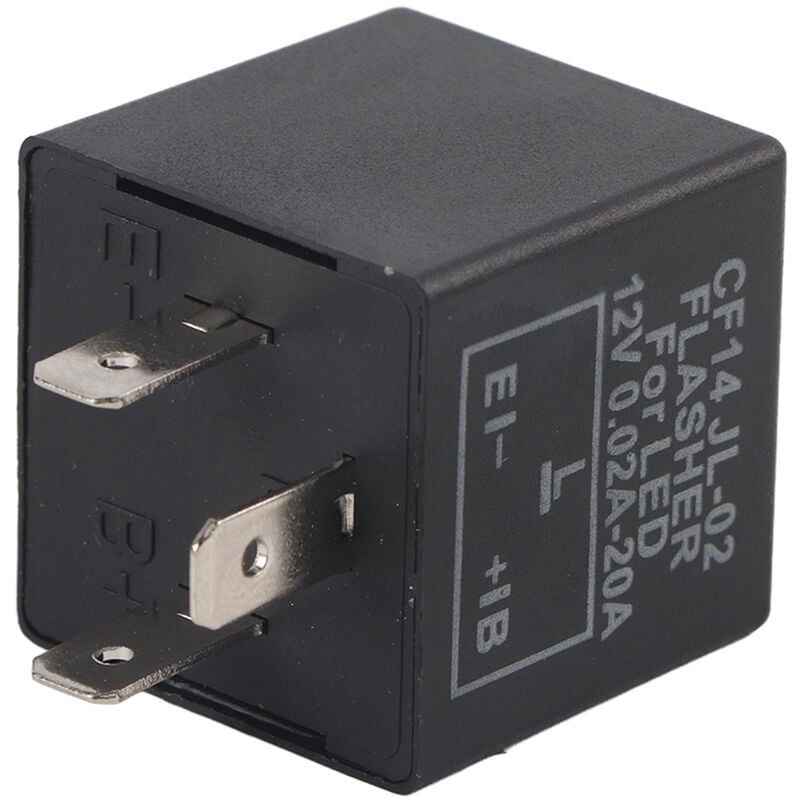 Flasher 12V 3 Pin Adjustable LED Flasher Fixed Relay Flasher Indicator ...