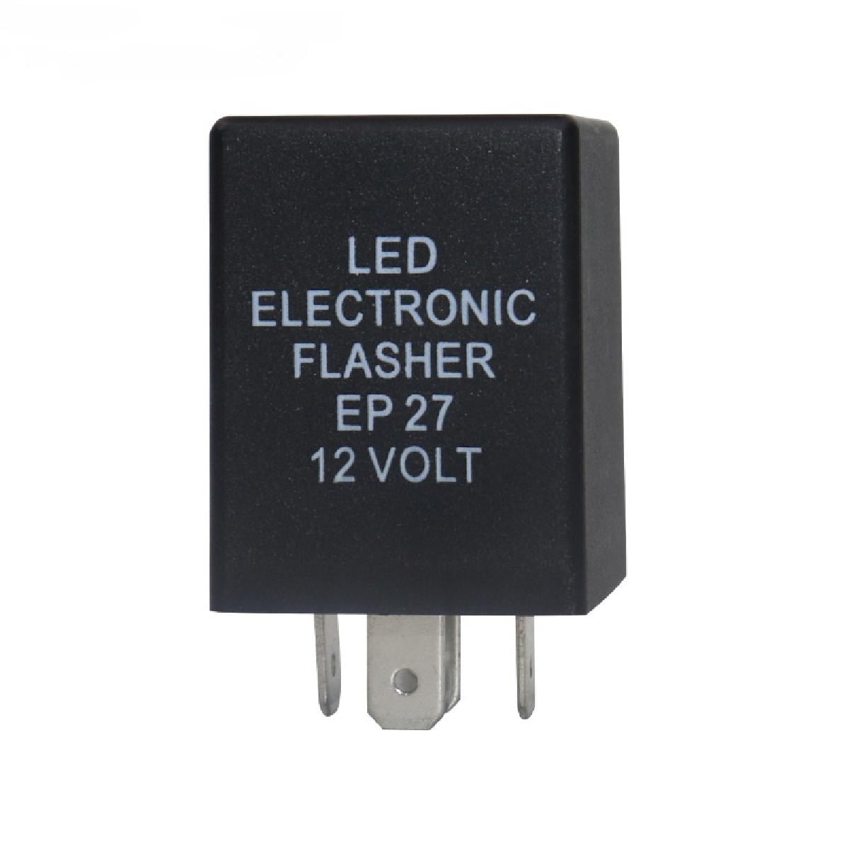 Flasher Relay 12V 5-Pin EP27 FL27 LED For LED Turn Signal Lamps Hyper ...